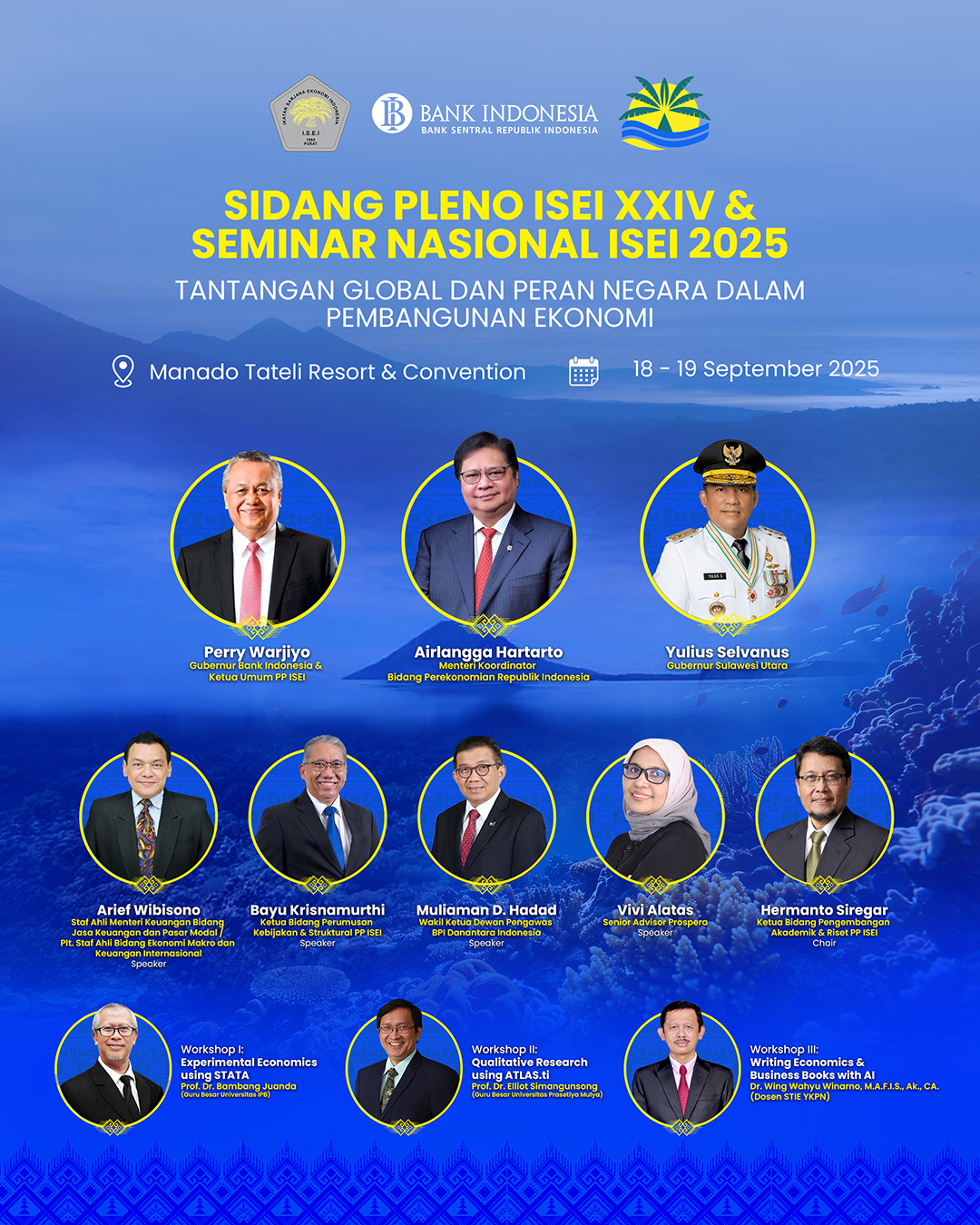 Aktivitas - Agenda Sidang Pleno ISEI XXIV & Seminar Nasional 2025